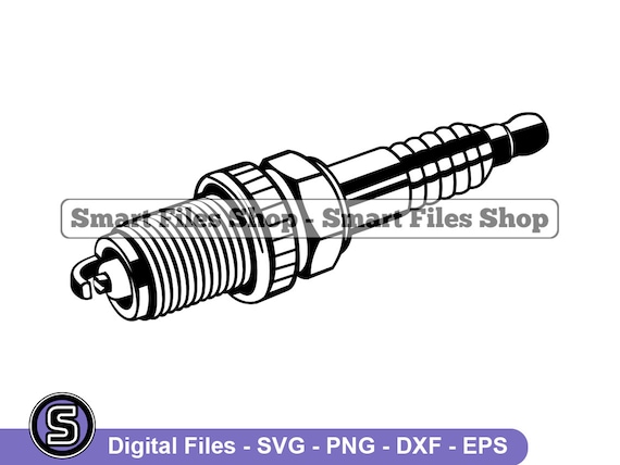 Spark Plug 2 Svg Spark Plug Svg Spark Plug Dxf Spark Plug | Etsy