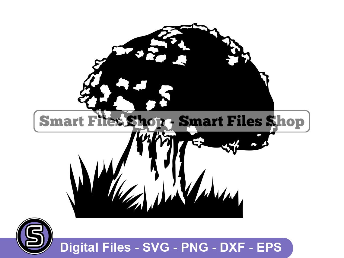 Mushroom 3 Svg Mushroom Svg Vegetable Svg Mushroom Dxf | Etsy