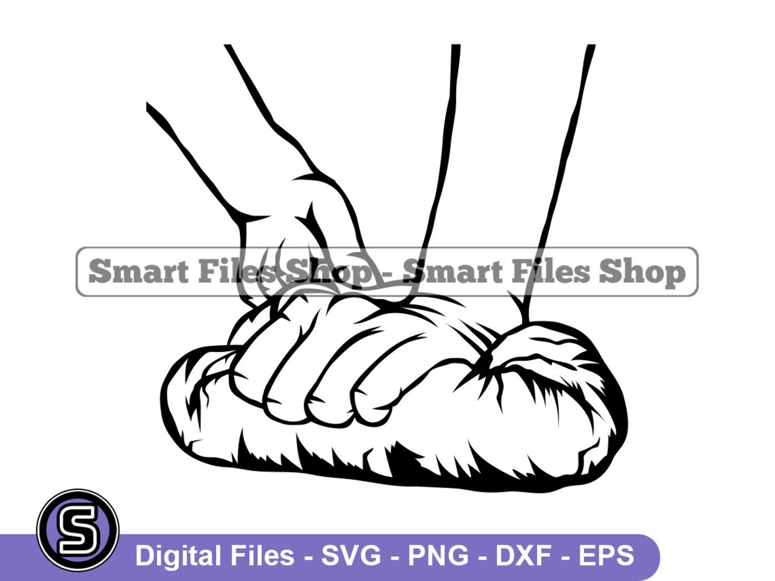 Kneading Dough Svg Baking Svg Bakery Svg Dough Dxf Dough | Etsy