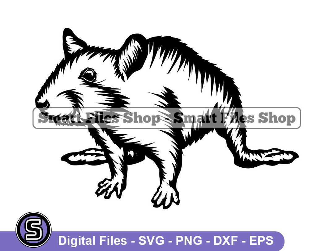 Ratón 2 SVG, Ratón SVG, Animales Svg, Ratón Dxf, Ratón Png, Clipart de ...