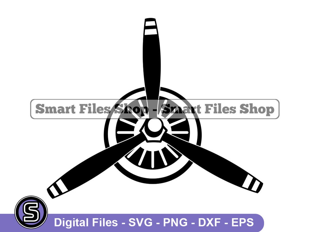 Propeller #6 Svg, Propeller Svg, Aircraft Svg, Airplane Svg, Propeller ...