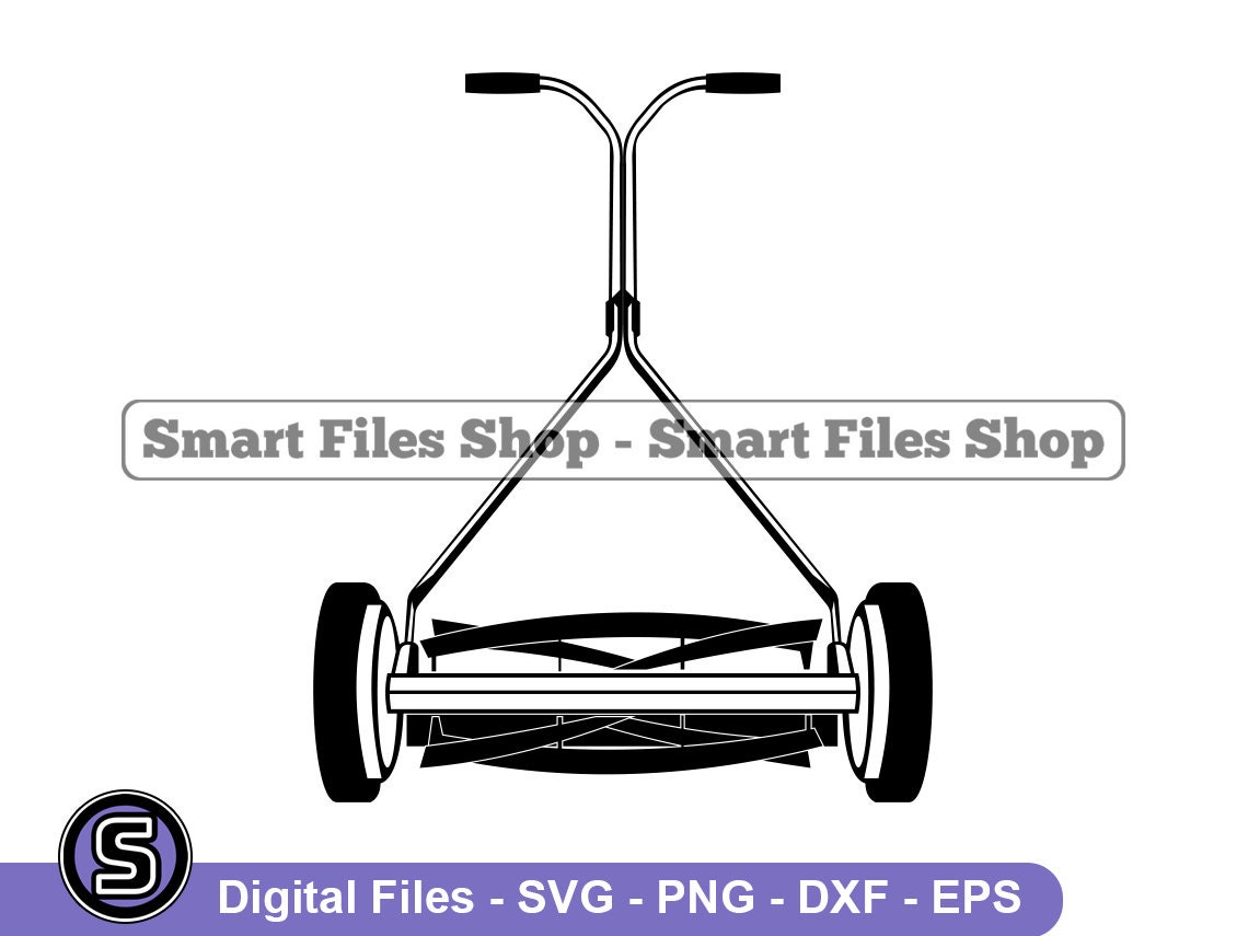 Push Mower Svg Landscaping Svg Push Mower Dxf Push Mower - Etsy