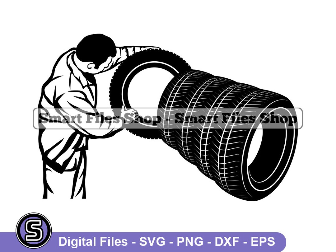 Tire Shop Svg, Car Tire Svg, Auto Repair Svg, Tire Shop Dxf, Tire Shop ...