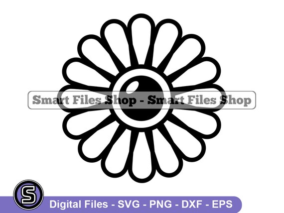 Flower Svg Floral Svg Decorative Svg Flower Dxf Flower | Etsy