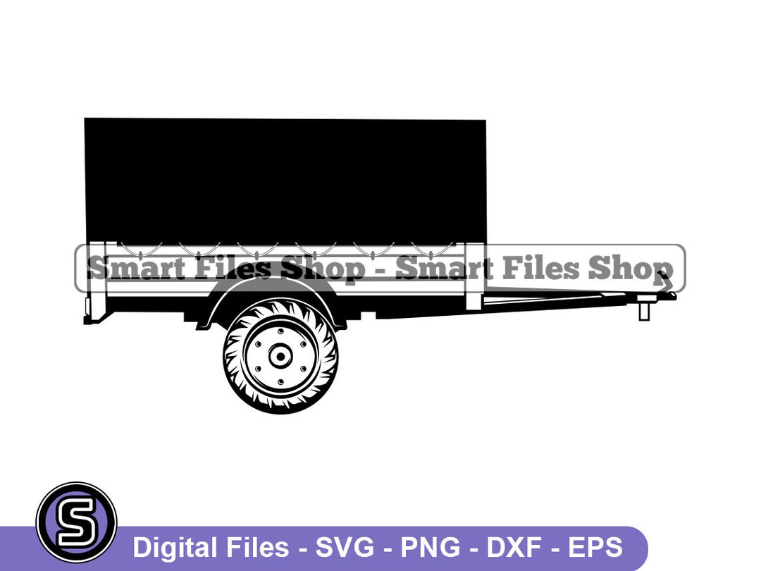 Trailer #2 Svg, Trailer Svg, Car Trailer Svg, Trailer Svg, Trailer Dxf ...