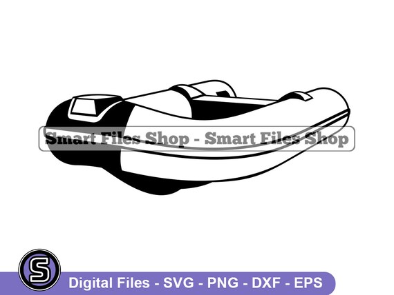 Inflatable Boat Svg Rafting Boat Svg Lifeboat Svg | Etsy
