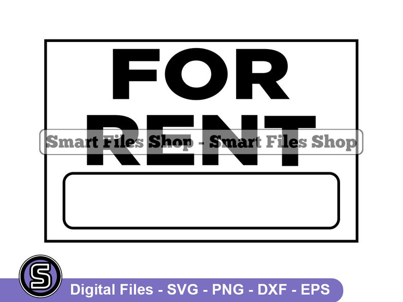 For Rent Sign 2 Svg Sign Svg for Rent Sign Dxf for Rent - Etsy