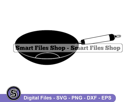 Wok 2 Svg Wok Svg Skillet Svg Frying Pan Svg Cooking Svg | Etsy
