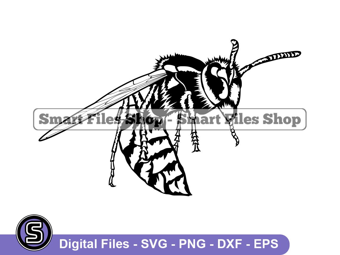 Yellow Jacket 2 Svg Wasp Svg Insect Svg Wasp Dxf Wasp - Etsy