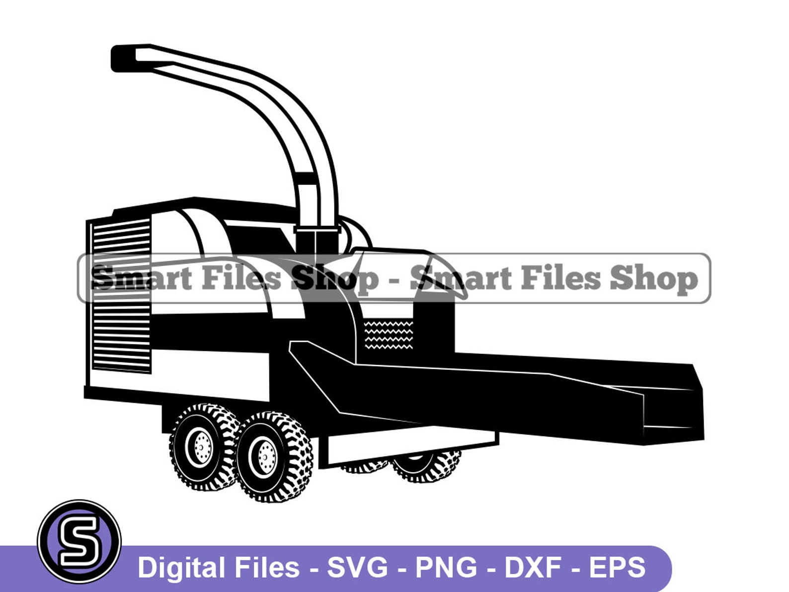 Wood Chipper #2 SVG, Wood Chipper SVG, Wood Chipper Dxf, Wood Chipper ...