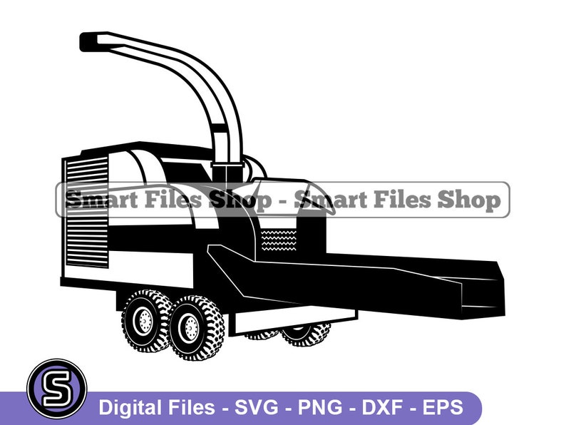 Wood Chipper #2 SVG, Wood Chipper SVG, Wood Chipper Dxf, Wood Chipper ...