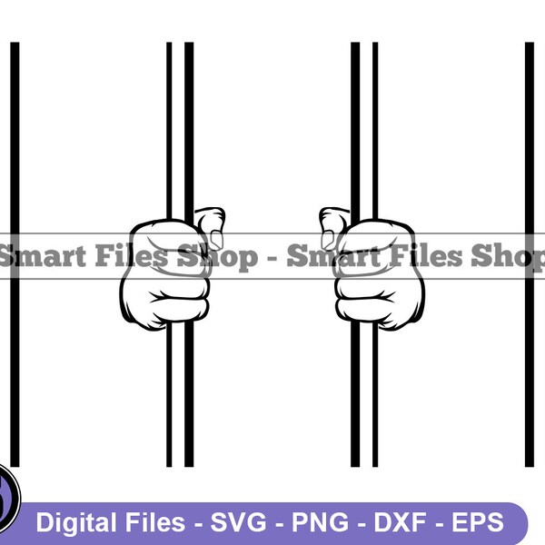 Jail Bars Svg - Etsy