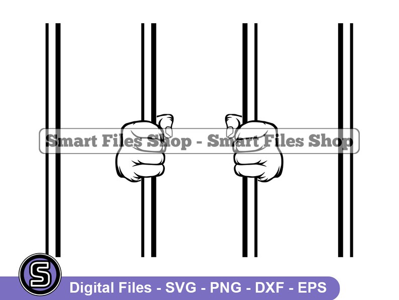 Hands Holding Prison Bars Svg Prison Svg Jail Svg Arrest - Etsy
