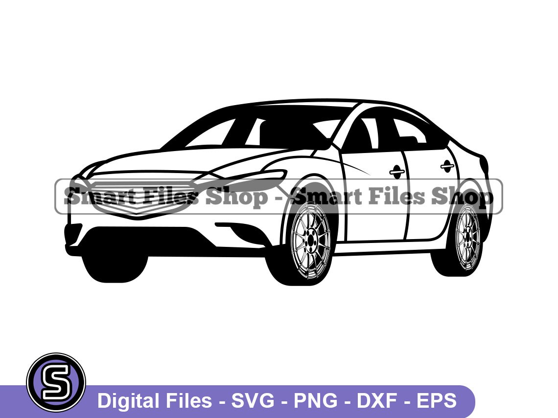 Car Sedan 3 Svg Car Svg Sedan Svg Car Sedan Dxf Car Sedan - Etsy