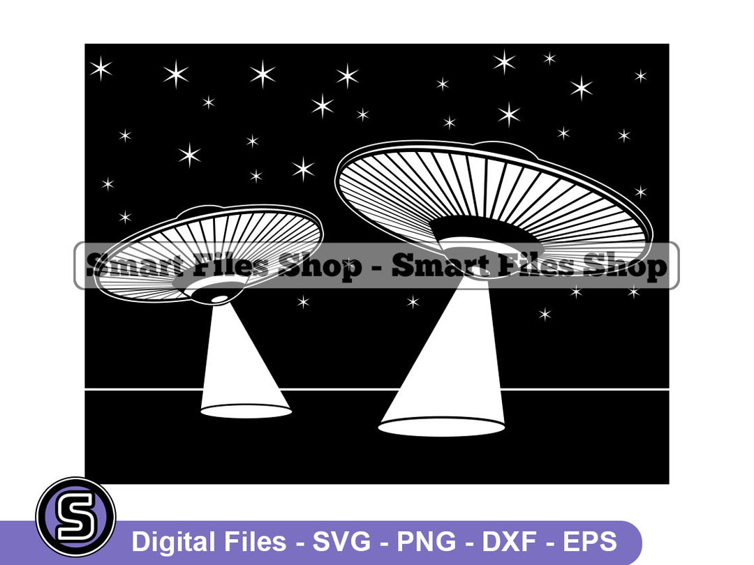 Flying Ufos Svg UFO Svg Aliens Svg Space Svg Spaceship - Etsy UK