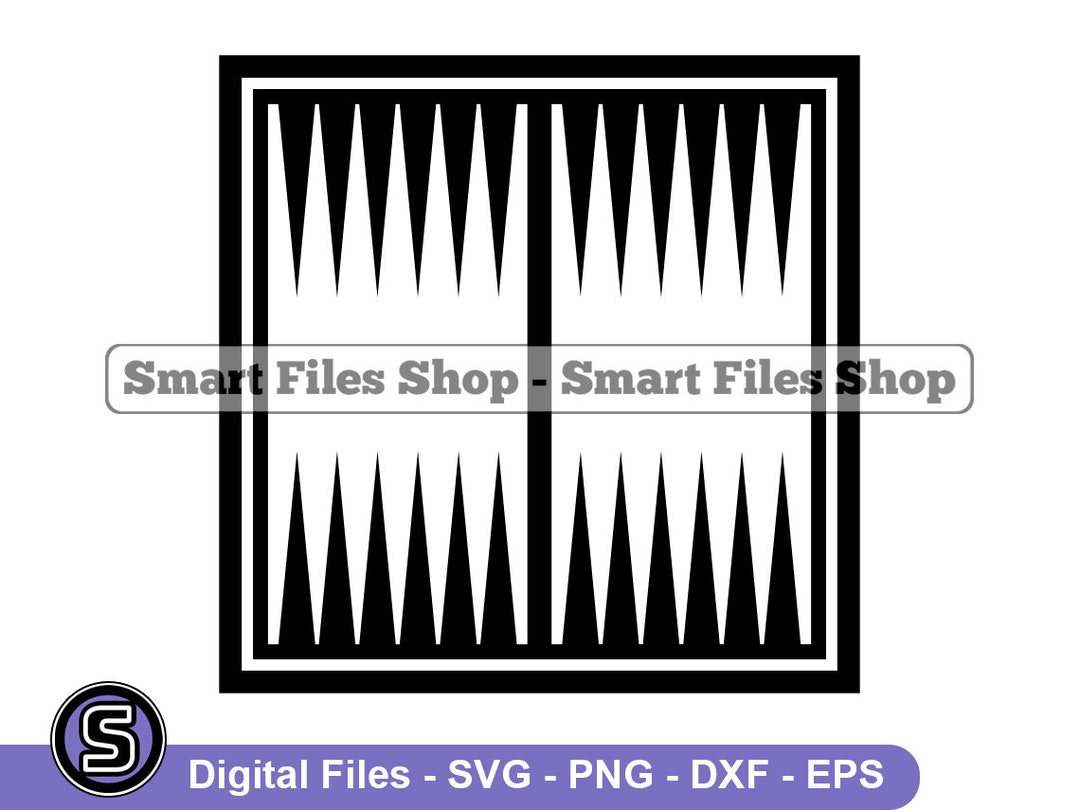 Backgammon Field Svg, Board Game Svg, Backgammon Board Svg, Backgammon ...