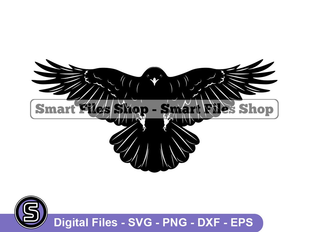 Crow Logo Svg, Crow Svg, Crow Dxf, Crow Png, Crow Clipart, Crow Files ...