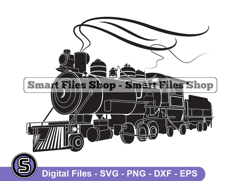 Steam Engine Svg, Train Svg, Steam Engine Dxf, Steam Engine Png, Steam ...