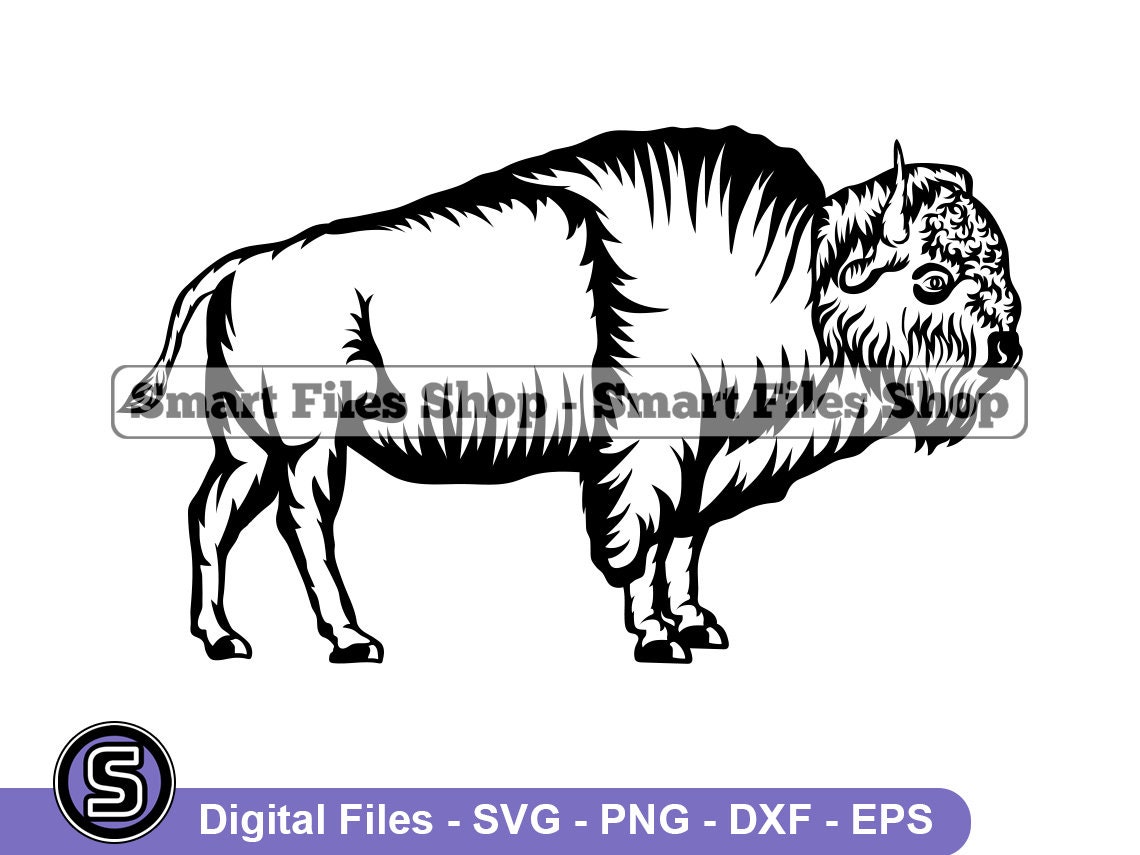 Bison 2 SVG Bison SVG Buffalo Svg Bison Dxf Bison Png | Etsy