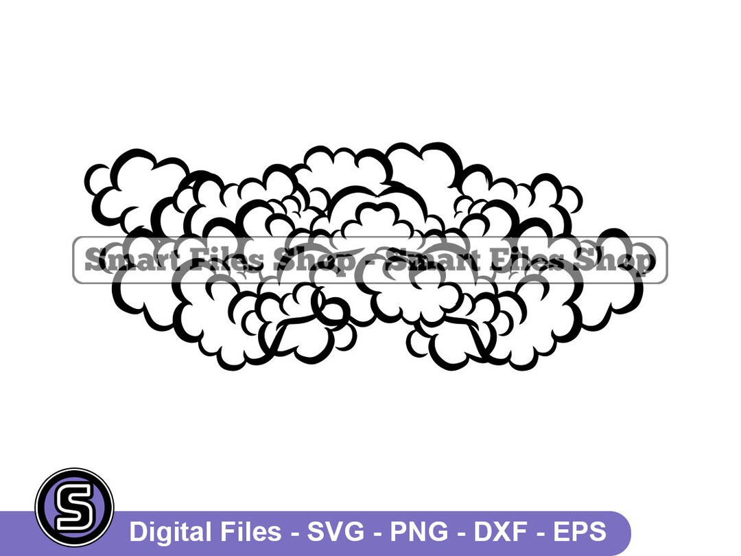 Cloud of Smoke Svg, Smoke Svg, Vapor Svg, Cloud Svg, Smoke Dxf, Smoke ...