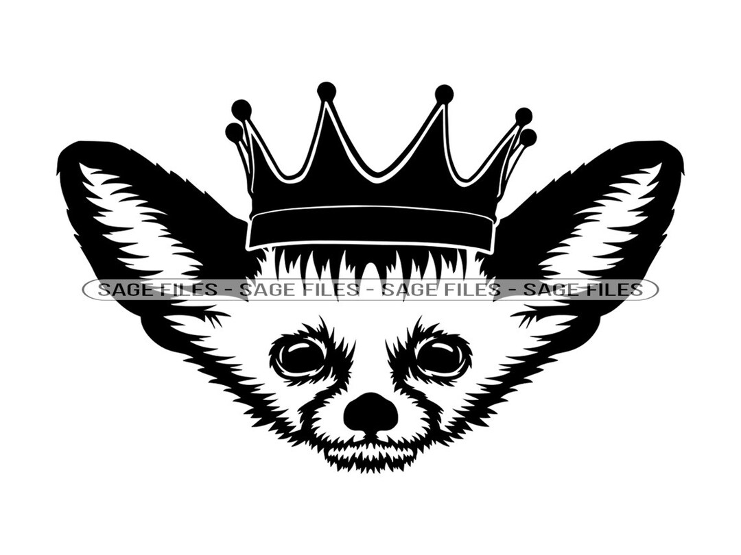 Fennec Fox in Crown 2 SVG, Fennec Fox SVG, King Fennec Fox SVG, Fennec ...