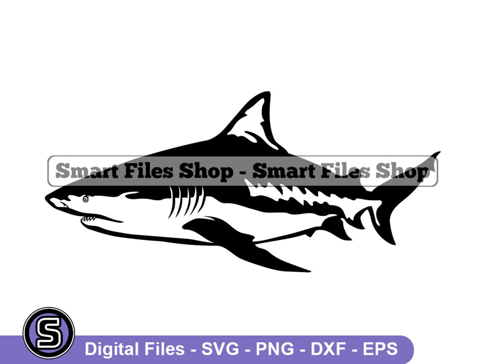Bull Shark SVG, Shark Svg, Bull Shark Dxf, Bull Shark Png, Bull Shark ...