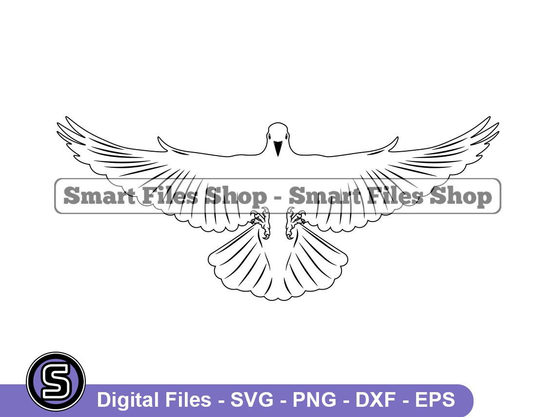 Dove Logo Svg Dove Svg Pigeon Svg Dove Dxf Dove Png Dove - Etsy