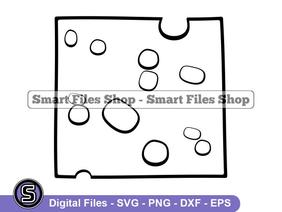 Cheese Slice Svg Cheese Svg Cheese Dxf Cheese Png Cheese | Etsy