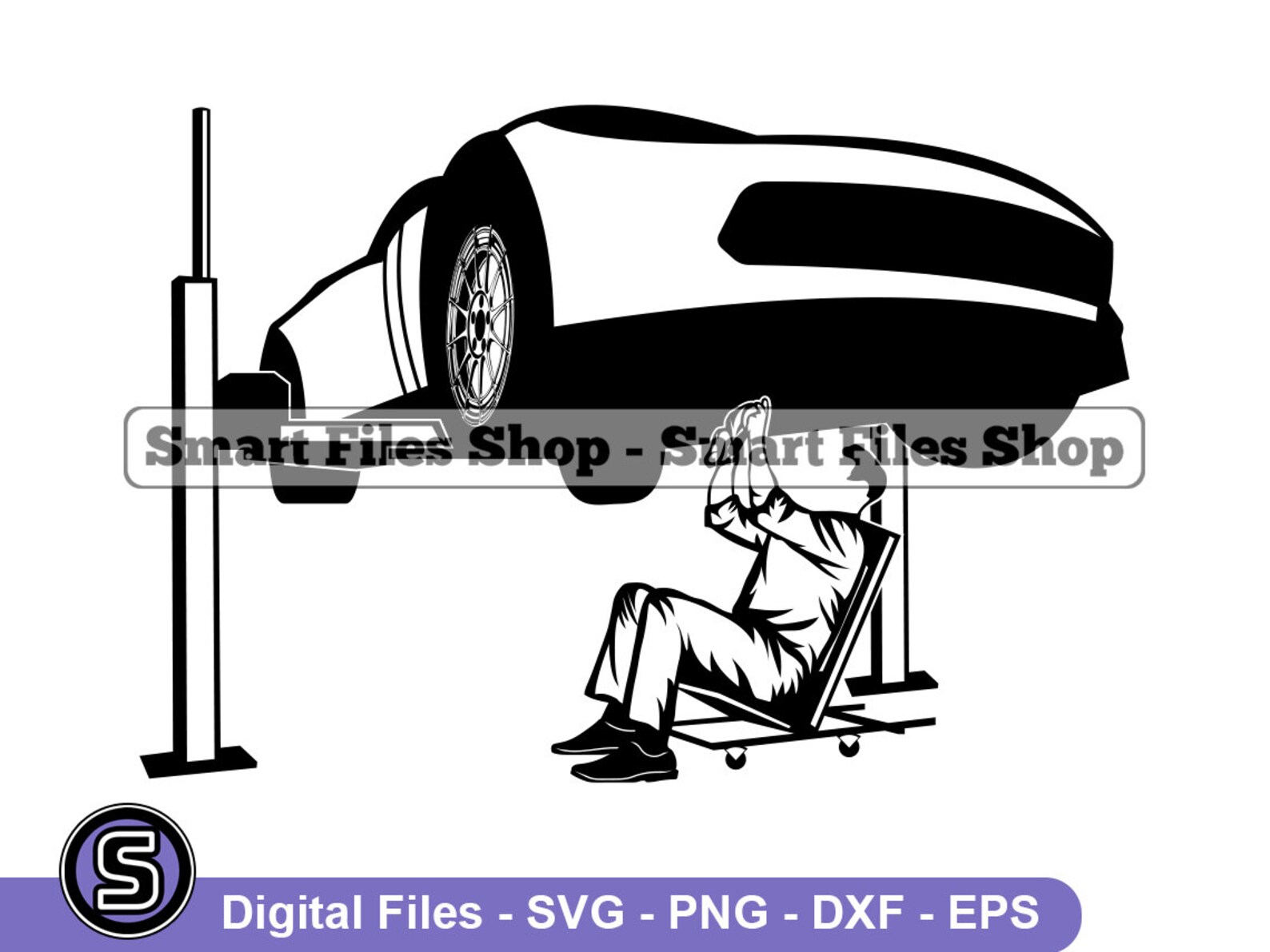 Car Mechanic Repair Svg Car Mechanic Svg Car Lift Svg Car - Etsy