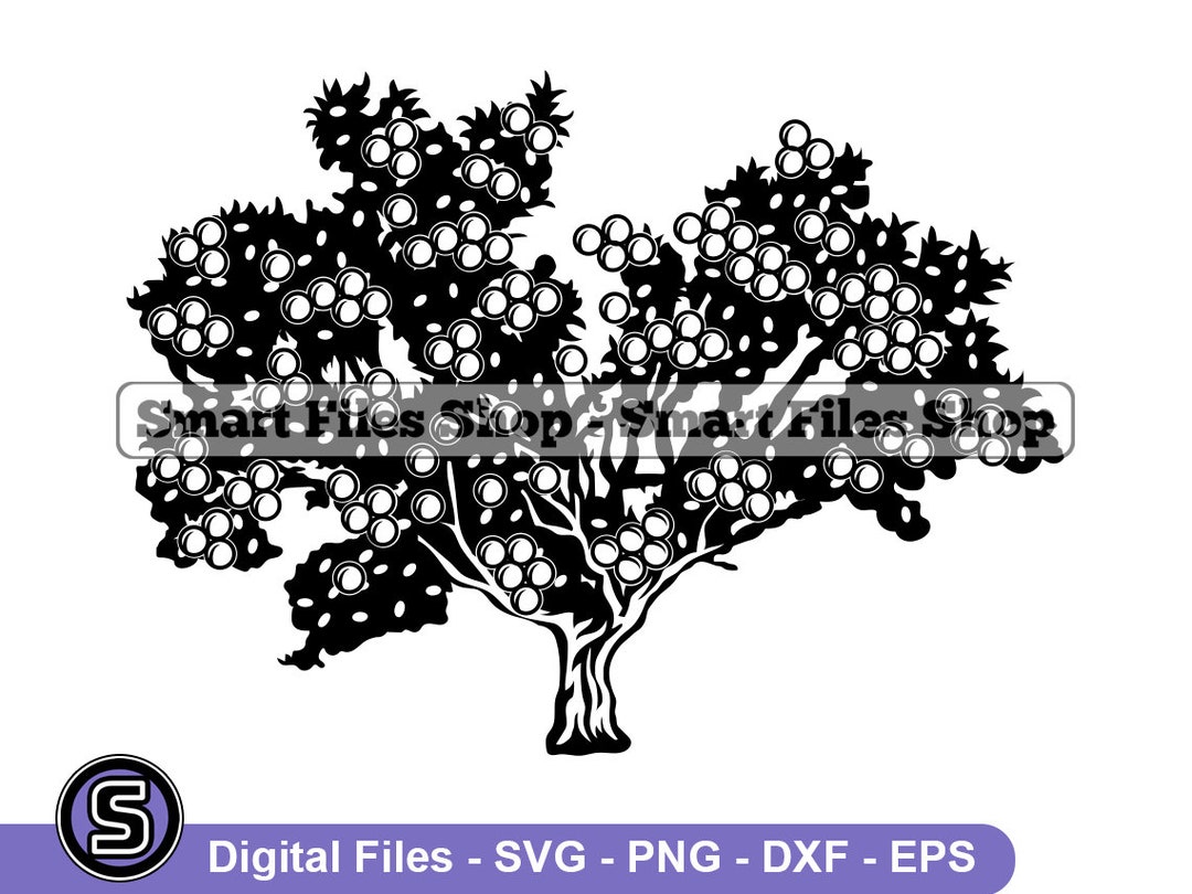Orange Tree 2 Svg, Orange Tree Svg, Fruit Tree Svg, Orange Tree Dxf ...