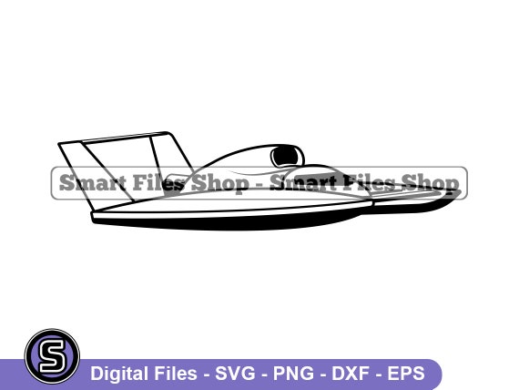 Hydroplane Boat Svg Sailing Svg Hydroplane Boat Dxf | Etsy