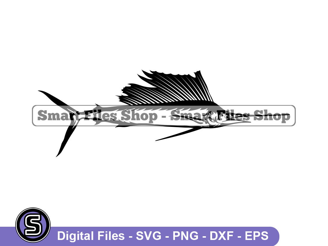 Sailfish 3 Svg Sailfish Svg Fish Svg Fishing Svg Sailfish | Etsy