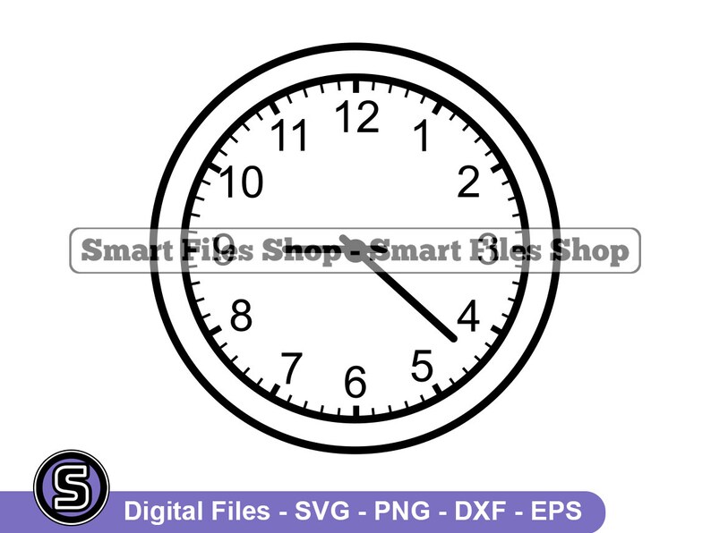 Simple Clock Svg Clock Svg Time Svg Watch Svg Clock Dxf | Etsy