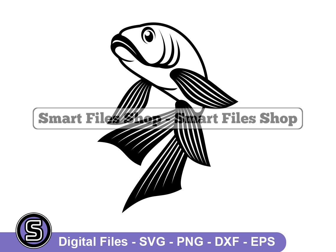 Gold Fish Logo Svg Gold Fish Svg Goldfish Svg Pet Fish Svg | Etsy