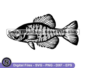 Crappie Dxf Files - Etsy