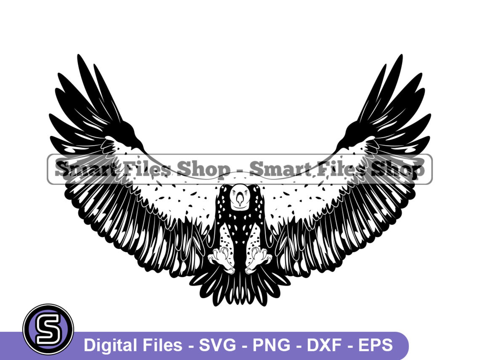 Vulture Logo Svg, Vulture Svg, Vulture Dxf, Vulture Png, Vulture ...