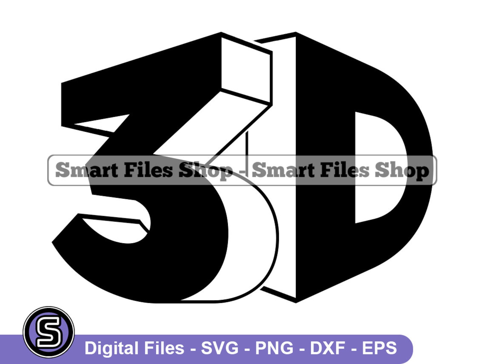 3D Svg Three Svg Font Svg 3d Logo Svg 3d Dxf 3d Png 3d - Etsy