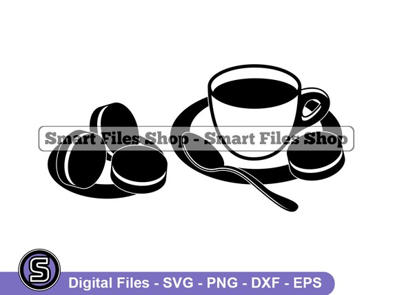 Coffee & Macaroons Svg Coffee Svg Caffeine Svg Coffee Dxf - Etsy