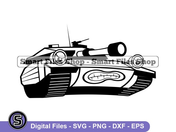 Cute Cartoon Tank With Eyes Svg Tank Svg Armor Svg Tank - Etsy