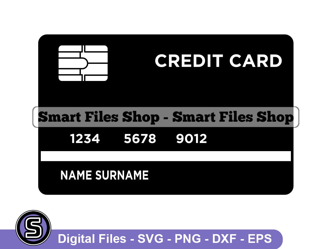 Credit Card Template Svg Credit Card Svg Ecommerce Svg - Etsy