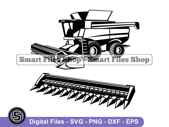 Combine Harvester Svg Combine Harvesting Svg Harvester Svg - Etsy