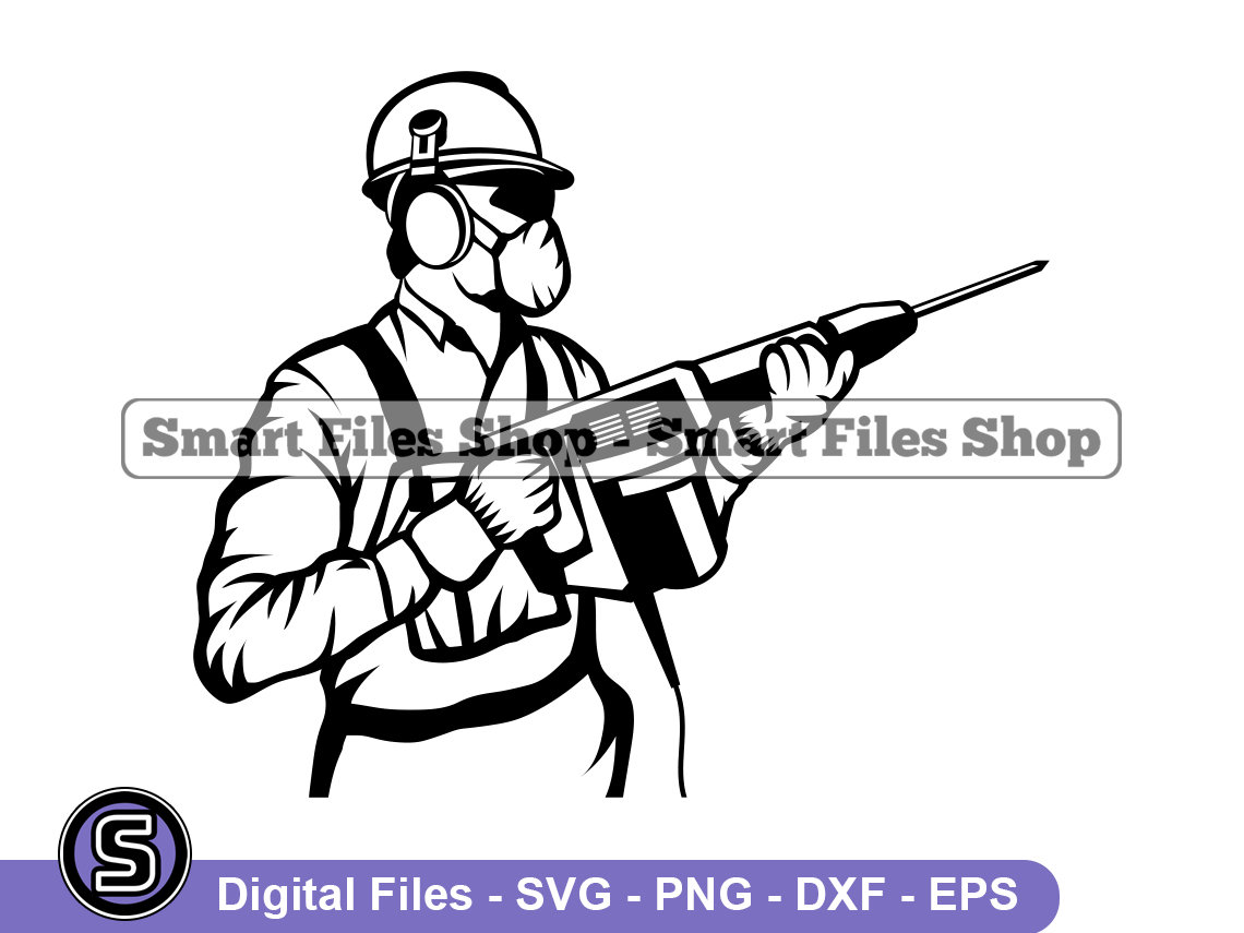 Demolition Worker Svg, Contractor Svg, Demolition Svg, Demolition Dxf ...