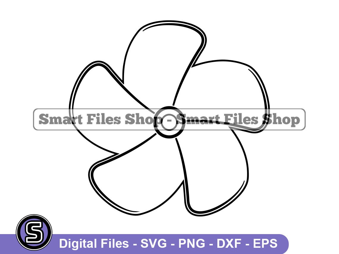 Ship Rudder Outline 2 Svg Ship Rudder Svg Propeller Svg | Etsy