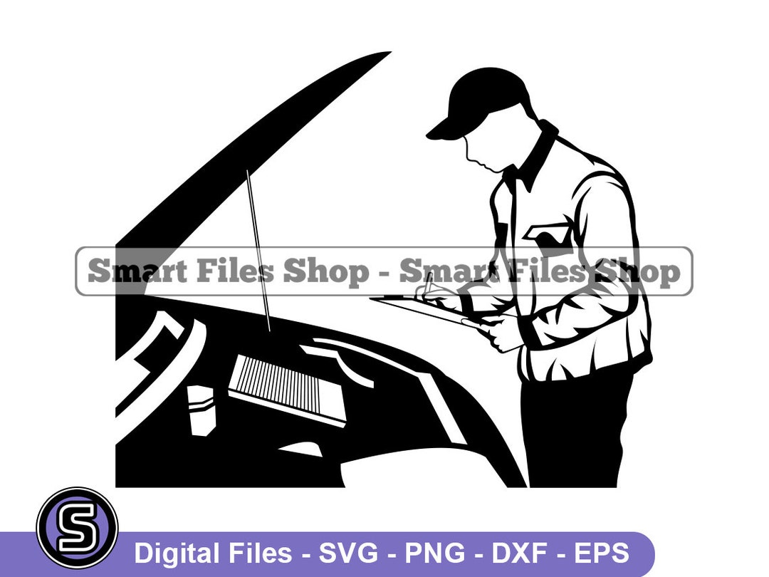 Mechanic 8 Svg, Mechanic Svg, Mechanic Silhouette, Mechanic Dxf ...