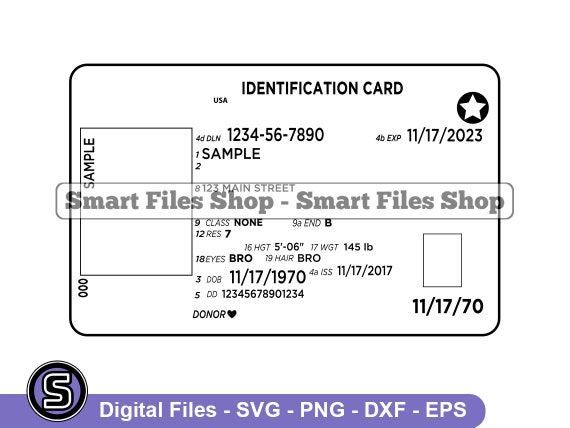 ID Svg Identification Svg Licence Svg ID Dxf ID Png Id - Etsy Australia
