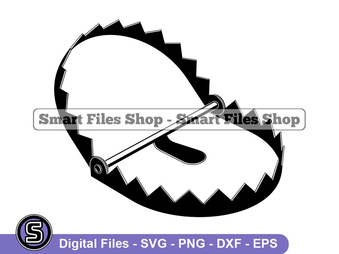 Bear Trap Svg, Hunting Svg, Bear Trap Dxf, Bear Trap Png, Bear Trap ...