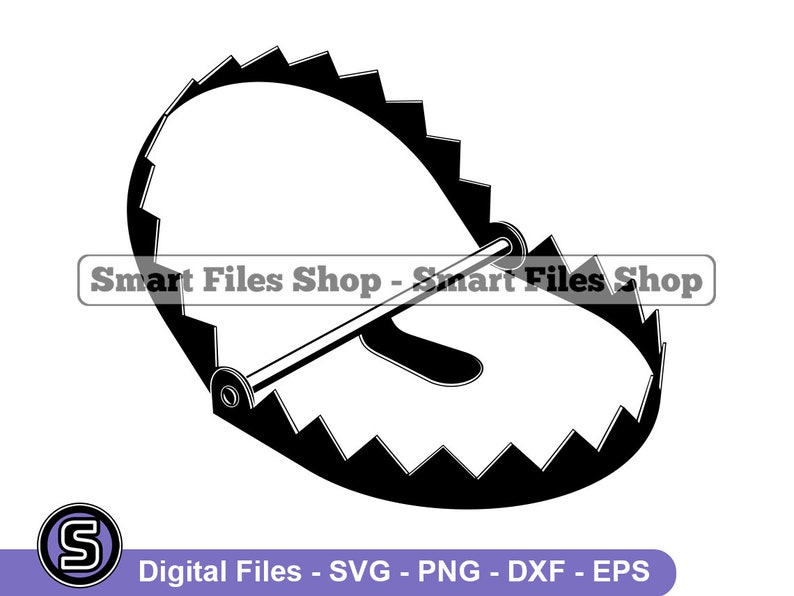 Bear Trap Svg, Hunting Svg, Bear Trap Dxf, Bear Trap Png, Bear Trap ...