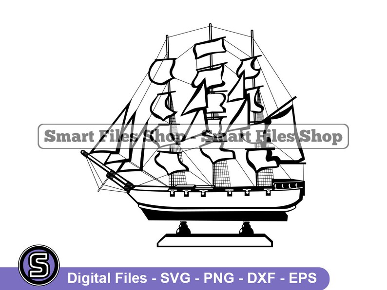Schiff Modell Svg, Schiff Svg, Segelschiff Svg, Schiff Dxf, Schiff Png ...