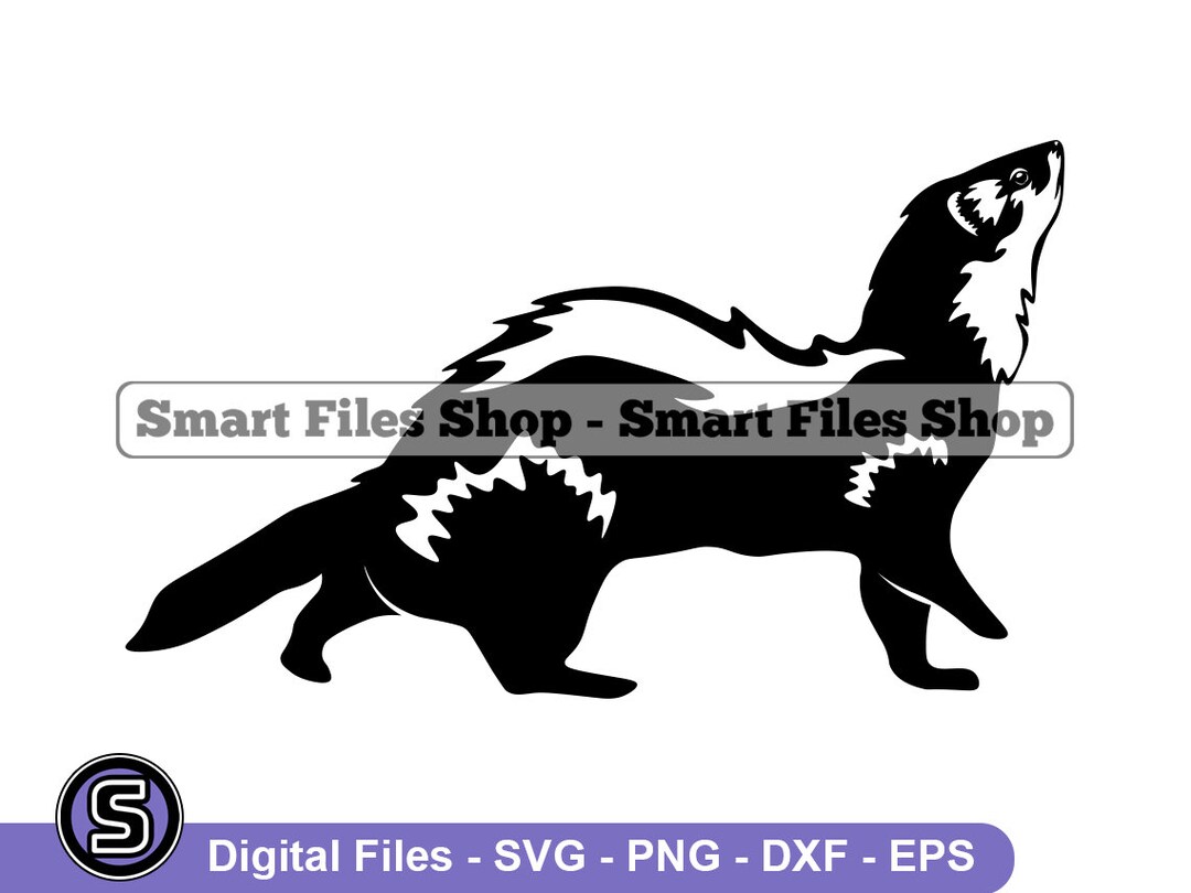 Ferret #3 Svg, Ferret Svg, Forest Animals Svg, Ferret Dxf, Ferret Png ...