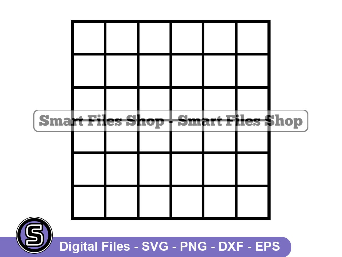 Field of Squares #2 Svg, Field of Boxes Svg, Graph Svg, Graph Dxf ...